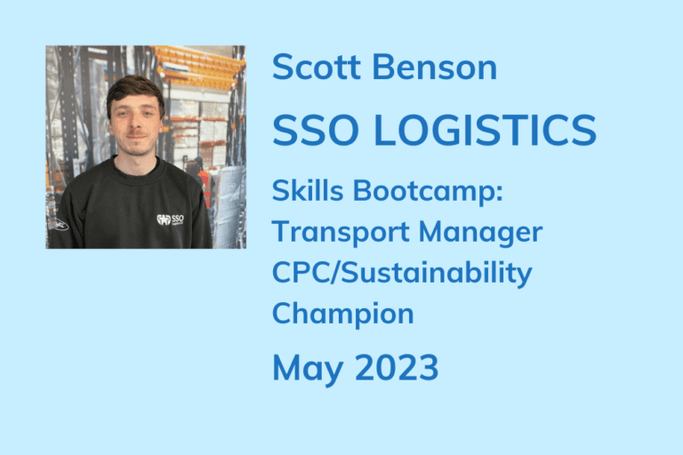 SSO Transport Manager completes TRS Skills Bootcamp - TRS